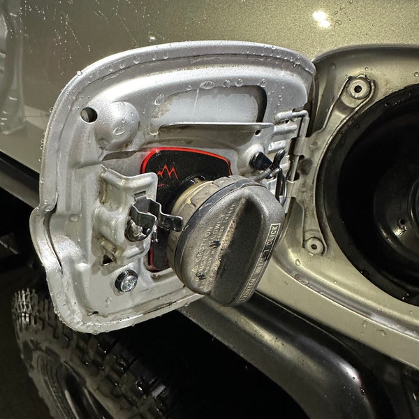 Personalized Toyota FJ Cruiser Gas Cap Holder (OEM Fuel Door Only) 2007 ...