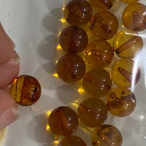 Baltic Amber Beads / Raw Amber Beads / Multicolored Amber Beads / With ...