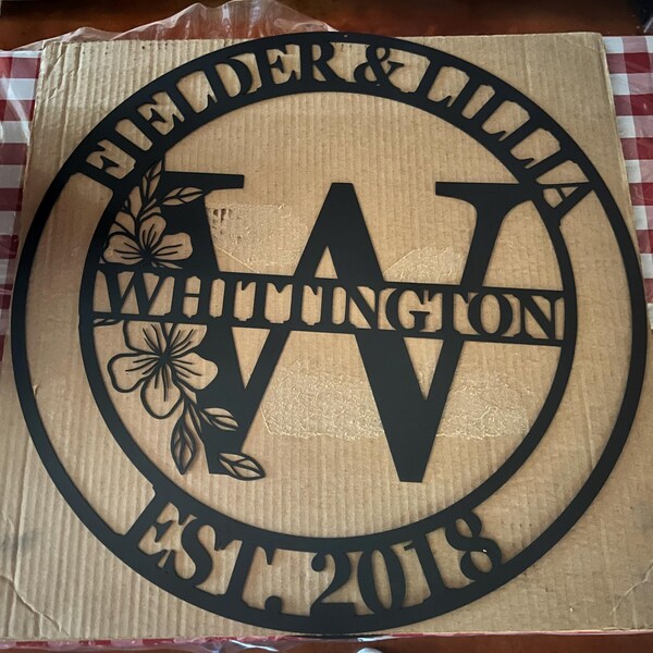 Custom Metal Family Crest Sign / Family Crest / Metal Family Crest ...