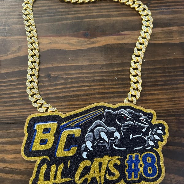 Customizable Medallion Champion Chain | Bling Chain Award | Turnover ...