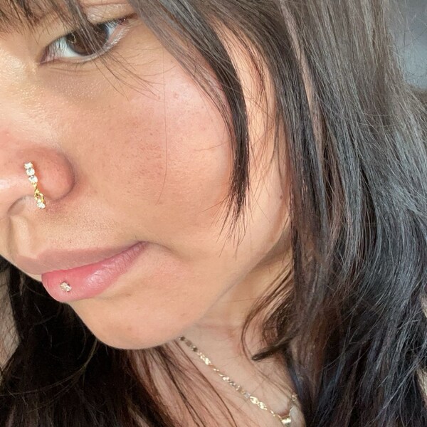 Dangle Nose Rings - Etsy