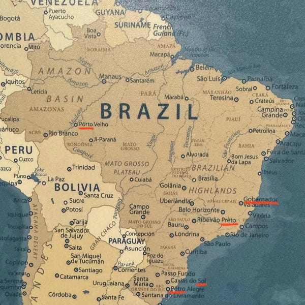 Push Pin World Map, Push Pin Map, World Map Pin Board, Cork World Map ...