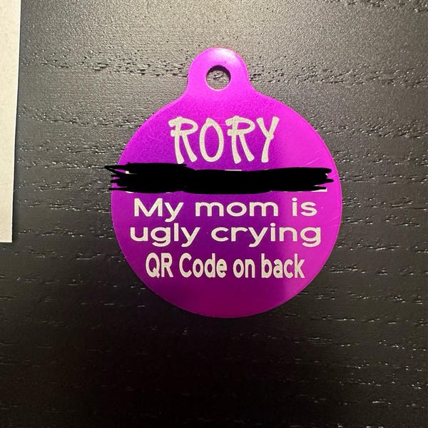 QR Code Id Dog Tag, Scannable Id Tag, QR CODE Pet Tag, Engraved Dog ...