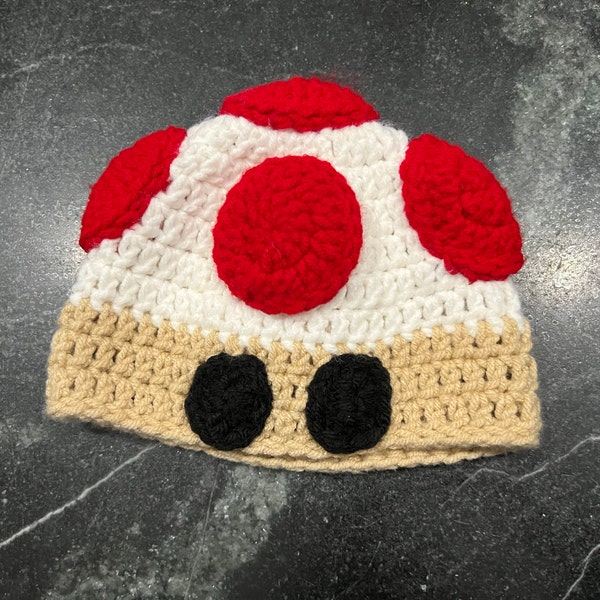 Handmade Crocheted Toad Hat/toad Beanie/mushroom Hat - Etsy