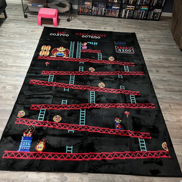 Arcade Rug, Arcade Bar Rug, Star Rug, Arcade Carpet, Arcade Area Rug ...