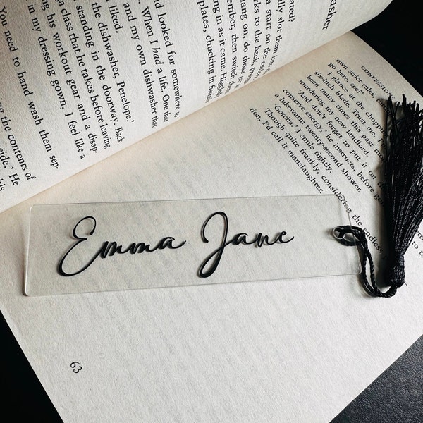 Acrylic Bookmark With Tassel | Fun Phrases | Perfect Gift for Book ...