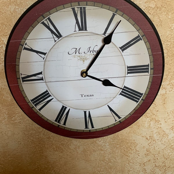Carolina Red Wall Clock, 8 Sizes!!, EXTRA Quiet Mechanism, Lifetime ...