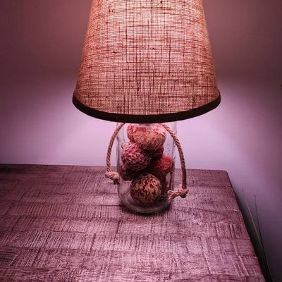 Mason Jar Lamp, Lamp Base, Farmhouse Lamp, Accent Lamp, Neutral Decor ...