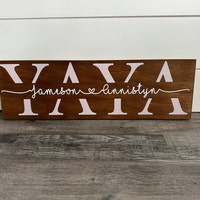 Yaya Mothers Day Gift Yaya Sign Gift for Yaya Rustic Sign for Grandma ...
