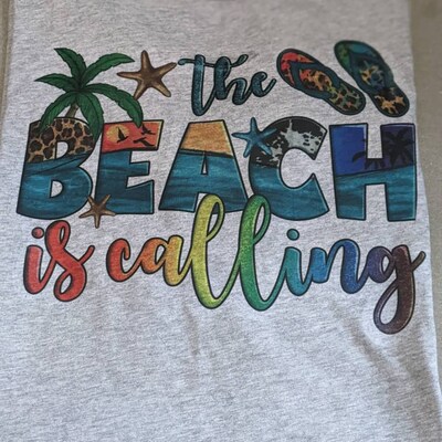 The Beach is Calling Png Sublimation Design, Summer Beach Png, Tropical ...