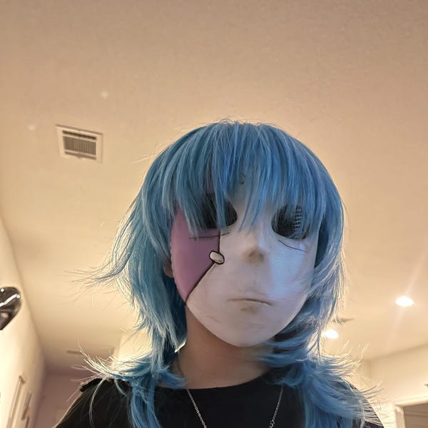 Sally Face Prosthetic Mask Cosplay Costume Prosthesis Air Brushed Hand ...