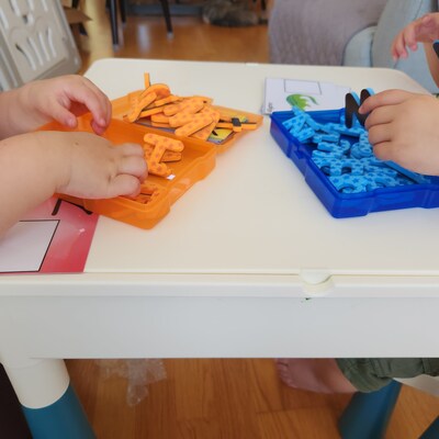 Colored Cube Patterns Task Box Activity Set Montessori - Etsy