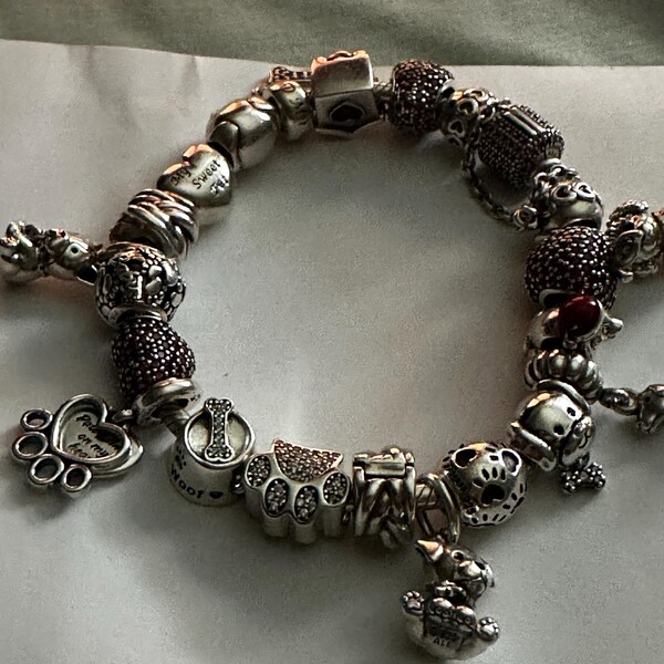 Authentic Pandora Ladybug Murano Glass Charm Bead Retired Pandora ...
