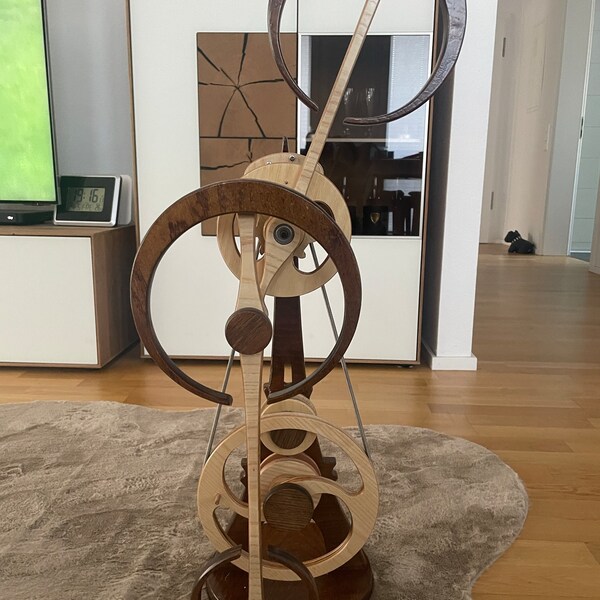 The Infinity Kinetic Sculpture, Wooden Kinetic Sculpture, Art for ...