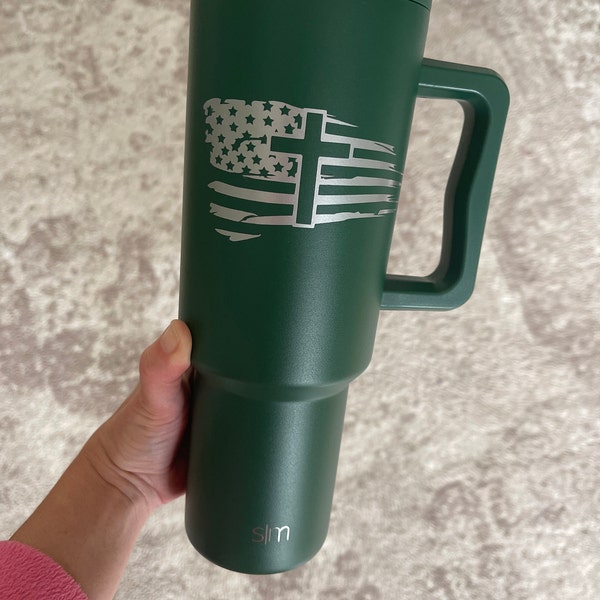 American Flag Decal - Cross Decal - American Flag With Cross Decal ...