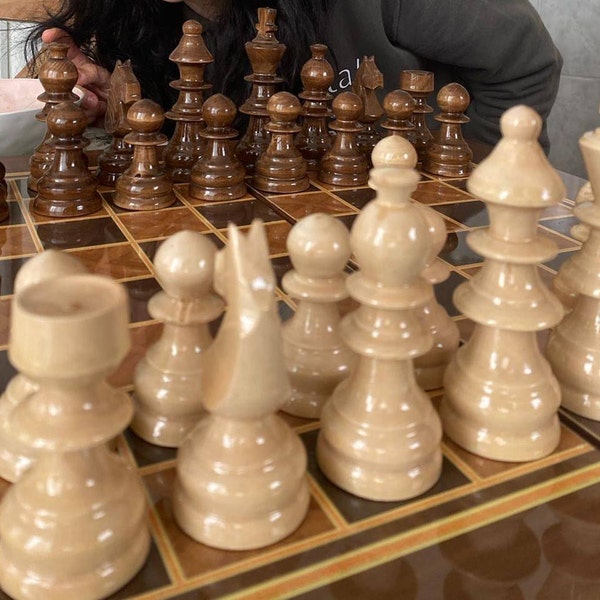 New Magic Puzzle Jewelry Box Hidden Key Drawer Wooden Big Blue Secret ...