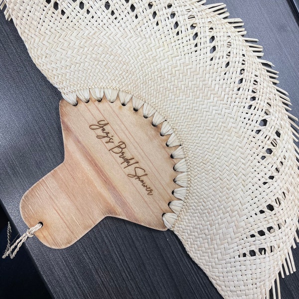 Palm Personalized Hand Fans / Wooden Fan / Traditional Mexican Wedding ...