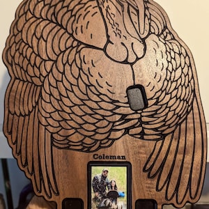 Personalized Double Wide Pheasant Tail Mount Plaque, Tail Feather ...