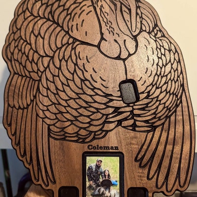 Personalized Double Wide Pheasant Tail Mount Plaque, Tail Feather ...