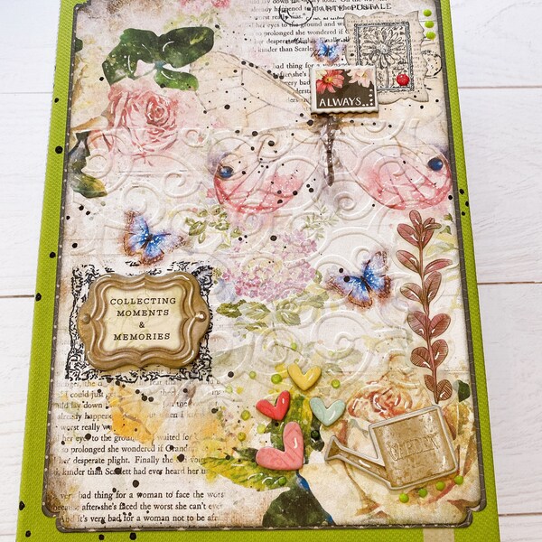 PINK Rosette ORIGINAL Digital Collage Sheet Collection of 6, Journal ...