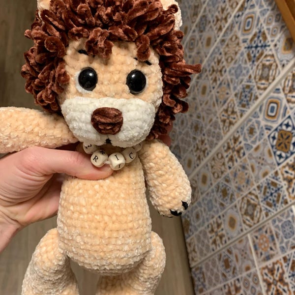 Pretty Donkey, Cuddly Toy Made of Soft Chenille Wool, Head, Arms and ...