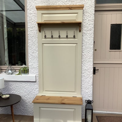 Hand Crafted Liberty Style Settle With Hooks & Storage Chest - Etsy UK