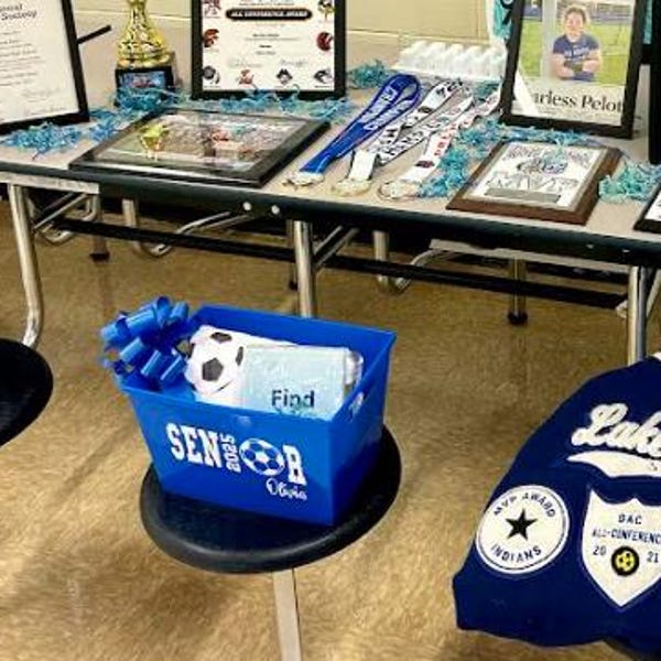Personalized Sports Sport Graduation Gift Basket - Soccer Senior 2027 ...