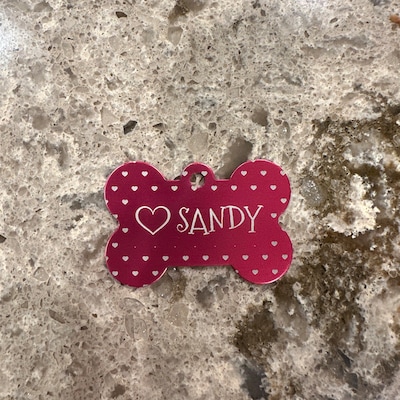 Dog Tag Name Pet ID Tag Double Sided Engraving Personalized Gift ...