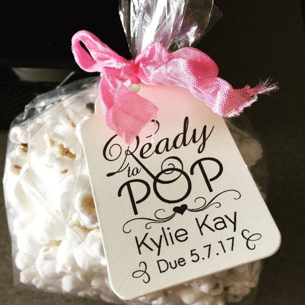 Fixin' to Pop Baby Shower Favor Kits-3 TAG COLORS | Popcorn Favor-20 ...