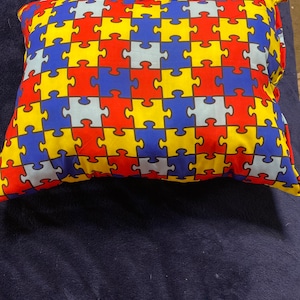 Autism Awareness Fabric,polyester Cotton Fabric/100% Cotton ,puzzle ...