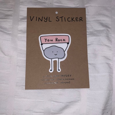 You Rock Vinyl Sticker // Cute Sticker // You Rock Sticker - Etsy