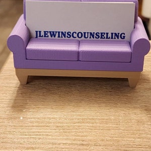 Couch/sofa Style Business Card Holder Loyalty Punch Card Stand Custom ...