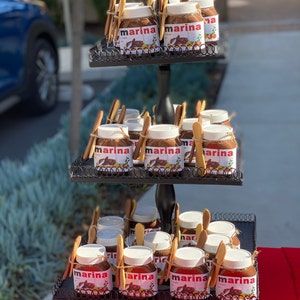 Personalised Mini Nutella Jar Label Digital File - Etsy