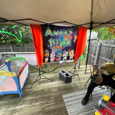 BABY Space Jam Custom Backdrop printed & Shipped or Digital - Etsy