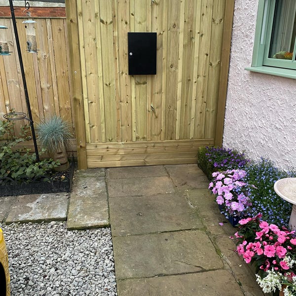 W3-4 Rear Access Letter Box With Trim, Post Box for Gates and Fences ...