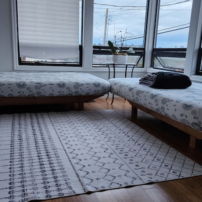 Low Modern Wooden Bed Frame by Get Laid Beds - Etsy