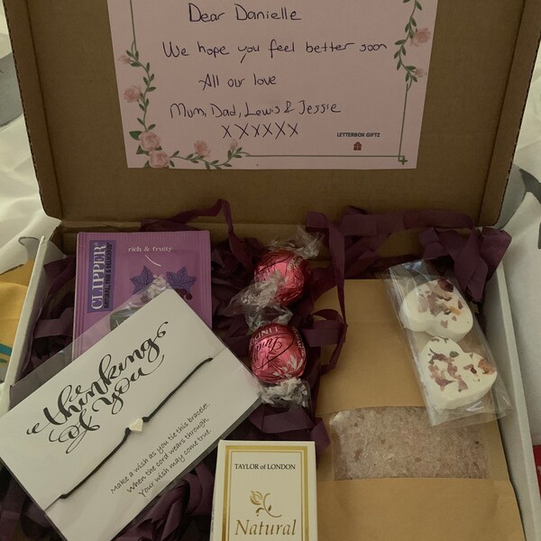 VEGAN Recovery Care Package, HUG in a BOX, Hospital Recovery Gift for ...