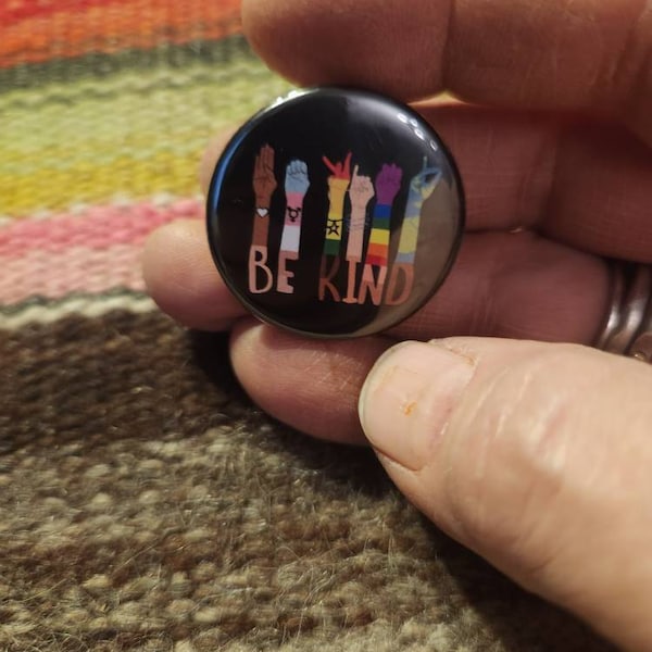Be Kind Sign Language, Be Kind Sing Language Button Magnet, Trans Be ...