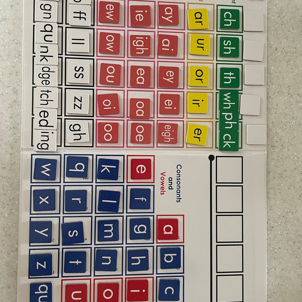 Sets of 10 Magnetic Letter Tiles or Magnetic Boards or Magnetic Folders ...