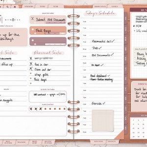 Dark Academia Digital Planner Undated Monday Start for - Etsy