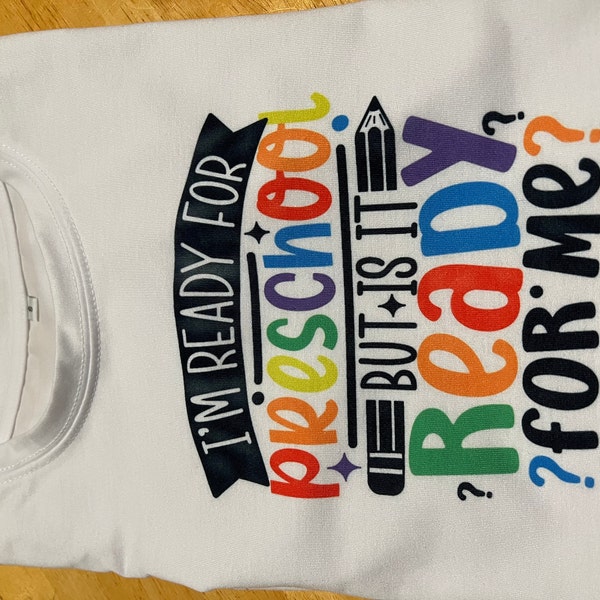 I'm Ready for Preschool but is It Ready for Me Svg| Back to School Png ...