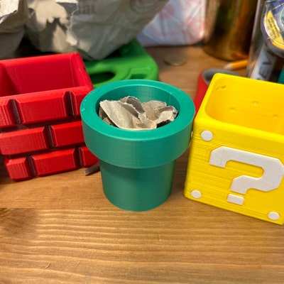 Super Mario Planters Box Flower Pots Super Mario Plant Office Decor ...