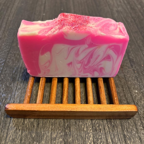 Rose Gold Swirl Palm-free Homemade Soap Bar, Handmade Spa Gift, Luxury ...