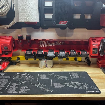Milwaukee M12/M18 Battery Holder Storage - Etsy