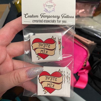 Temporary Tattoos Custom, Custom Tattoos, Custom Face Tattoos, Photo ...