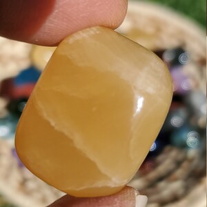 Honey Calcite TUMBLED Honey Calcite Citrine Calcite Solar Plexus ...