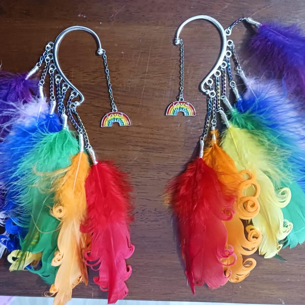 Luna Raven Ear Cuff With Purple Quartz Crystal, Bird Skull Ear Cuff ...