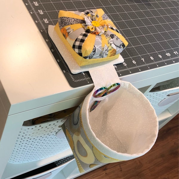 SEW SASSY Thread Catcher Sewing Pattern, Pincushion Scrap Bag, Tutorial ...