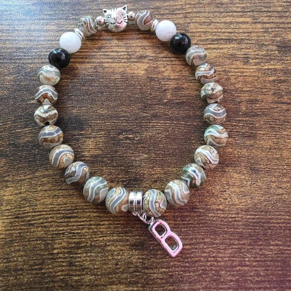 Brown Tabby Cat Bracelet | Cat Bracelet | Cat Lover Gift | Cat Memorial ...