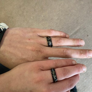 USSR Ring Communist Ring CCCP Ring 8mm Black Tungsten Band | Etsy